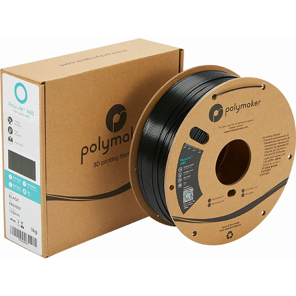 Polymaker PolyLite™ ABS Black - Midnight Design Cyprus