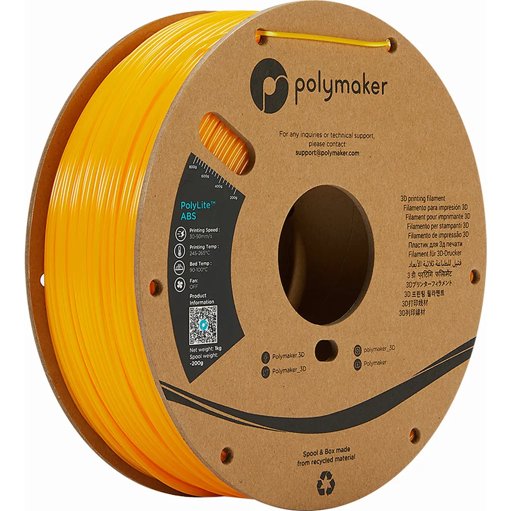 Polymaker PolyLite™ ABS Yellow - Midnight Design Cyprus